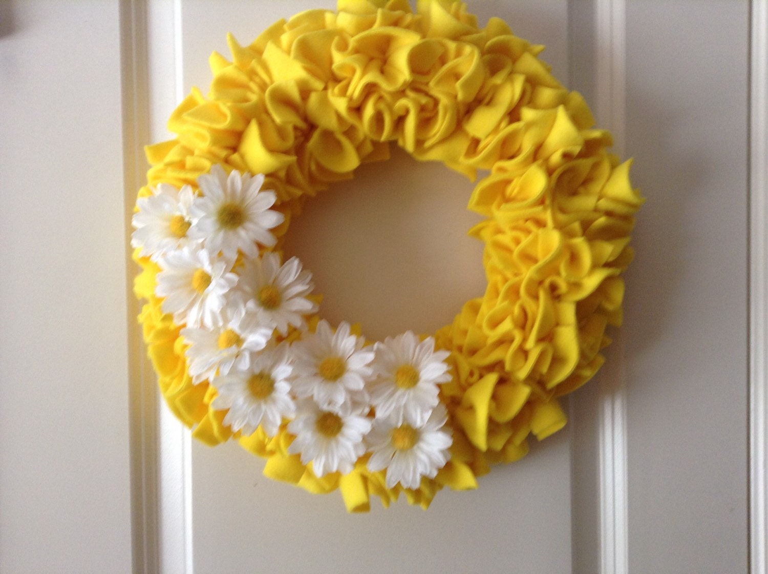 Yellow Wreath Summer Wreath Spring Wreath Daisy Flower