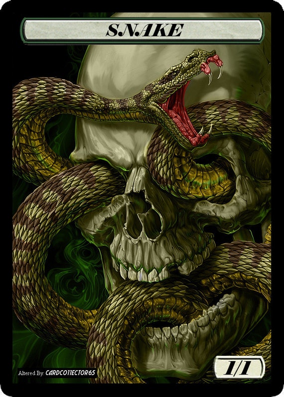 Items similar to Extended style SNAKE token 1.0 - MTG, Lands, Tokens ...