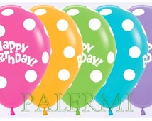 Popular items for polka dot balloons on Etsy