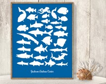 Unique fish guest book related items | Etsy