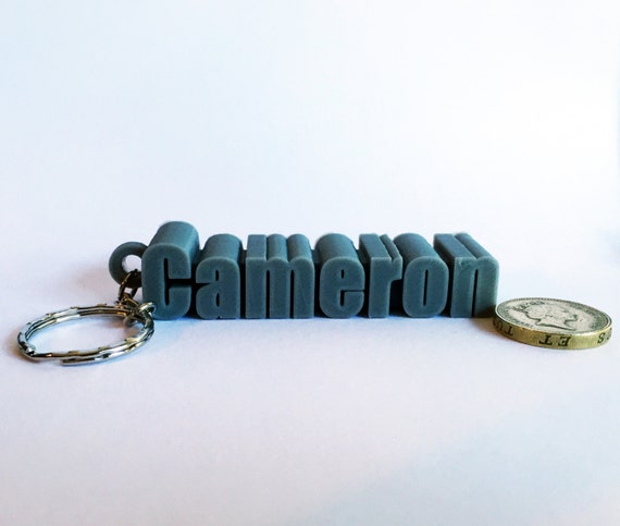 3D Printed Personalised Keyring Keychain Gifts for