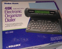 Radio Shack Electronic Rolodex 48K Directory Organizer Phone Dialer ...