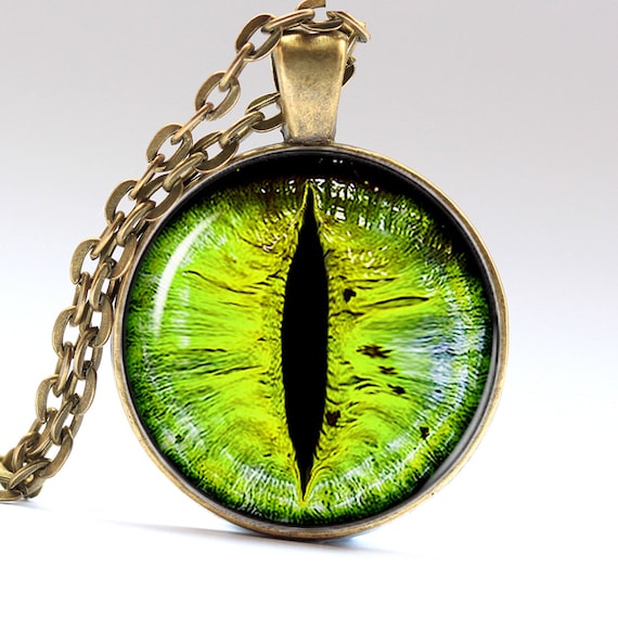 Green Eye Pendant Ogre Eye Jewelry Shrek Eye By Aimpendants