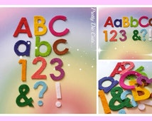 Unique die cut felt letters related items | Etsy