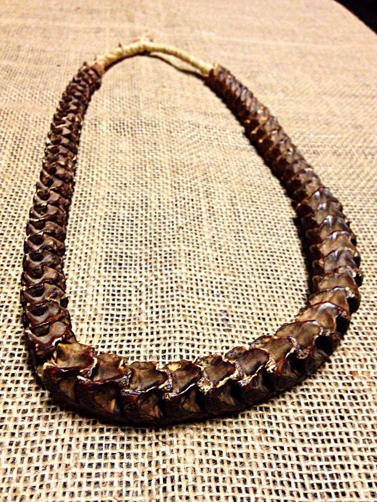 Vintage Snake Vertebrae Necklace by GypseaArts on Etsy