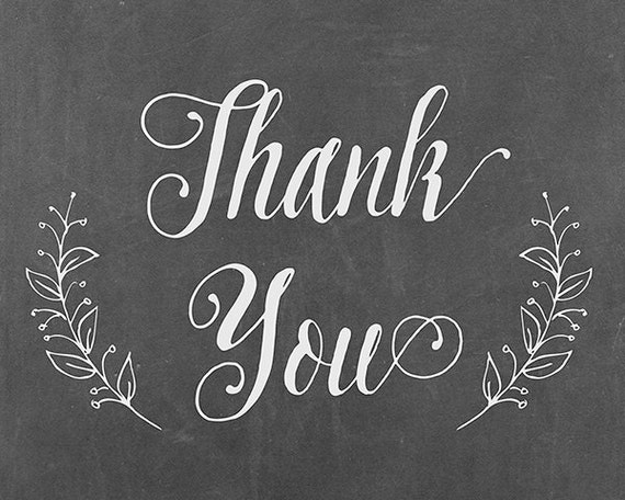 Thank You Sign Printable