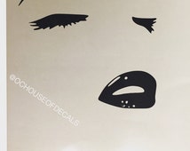 Popular items for face decals on Etsy