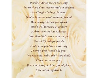 Unique keepsake poem related items | Etsy