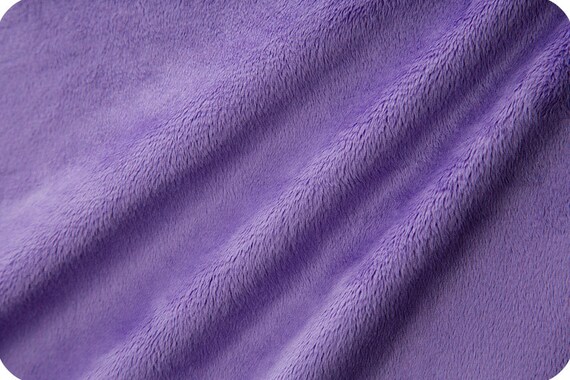 Shannon Fabrics Minky Jewel Purple Solid Color Cuddle 3®