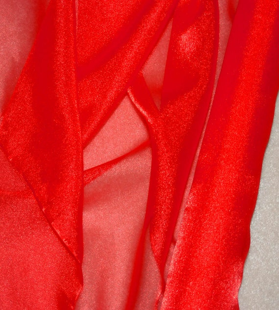 Sparkle Organza fabric Red 45 wide sheer ..pageant
