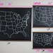 Chalkboard United States Map SMALL SIZE // USA // by dirtsastudio