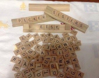 Scrabble tile racks | Etsy