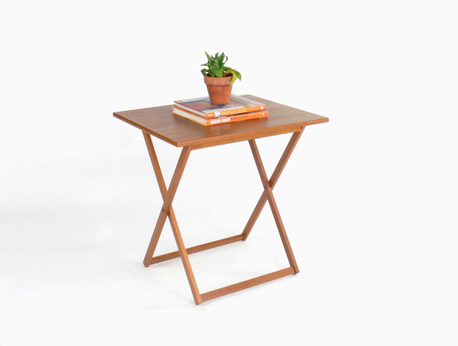 Danish Modern Teak Folding Side Table for BRDR Furbo – Haute Juice