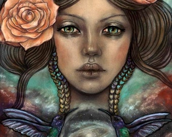 Deirdre of the Sorrows-Goddess Celtic Irish raven by MoonSpiralart