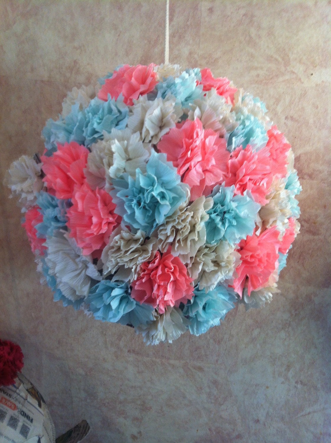 Flower Ball Pinata Wedding Pinata or Guest Book Baby