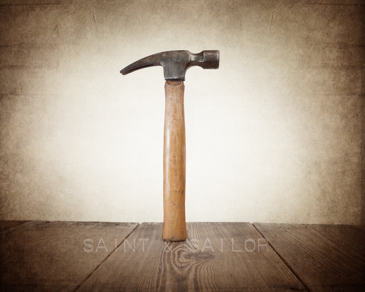 Vintage Hammer Print from the Vintage Carpenter Tools