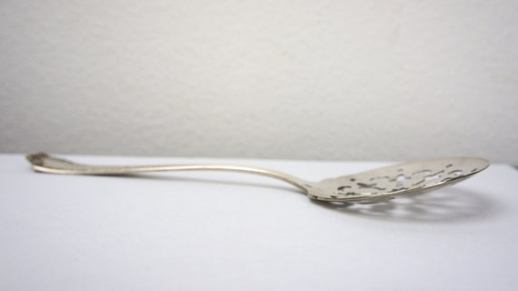 Vintage Fairfield Tomato Server Slotted Serving Spoon Silver