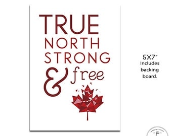 True north strong | Etsy
