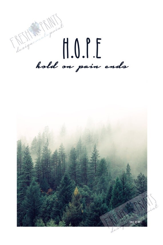 Items similar to Hope Poster on Etsy