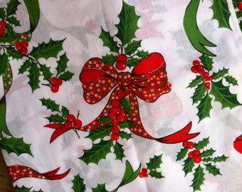 Vintage christmas fabric | Etsy