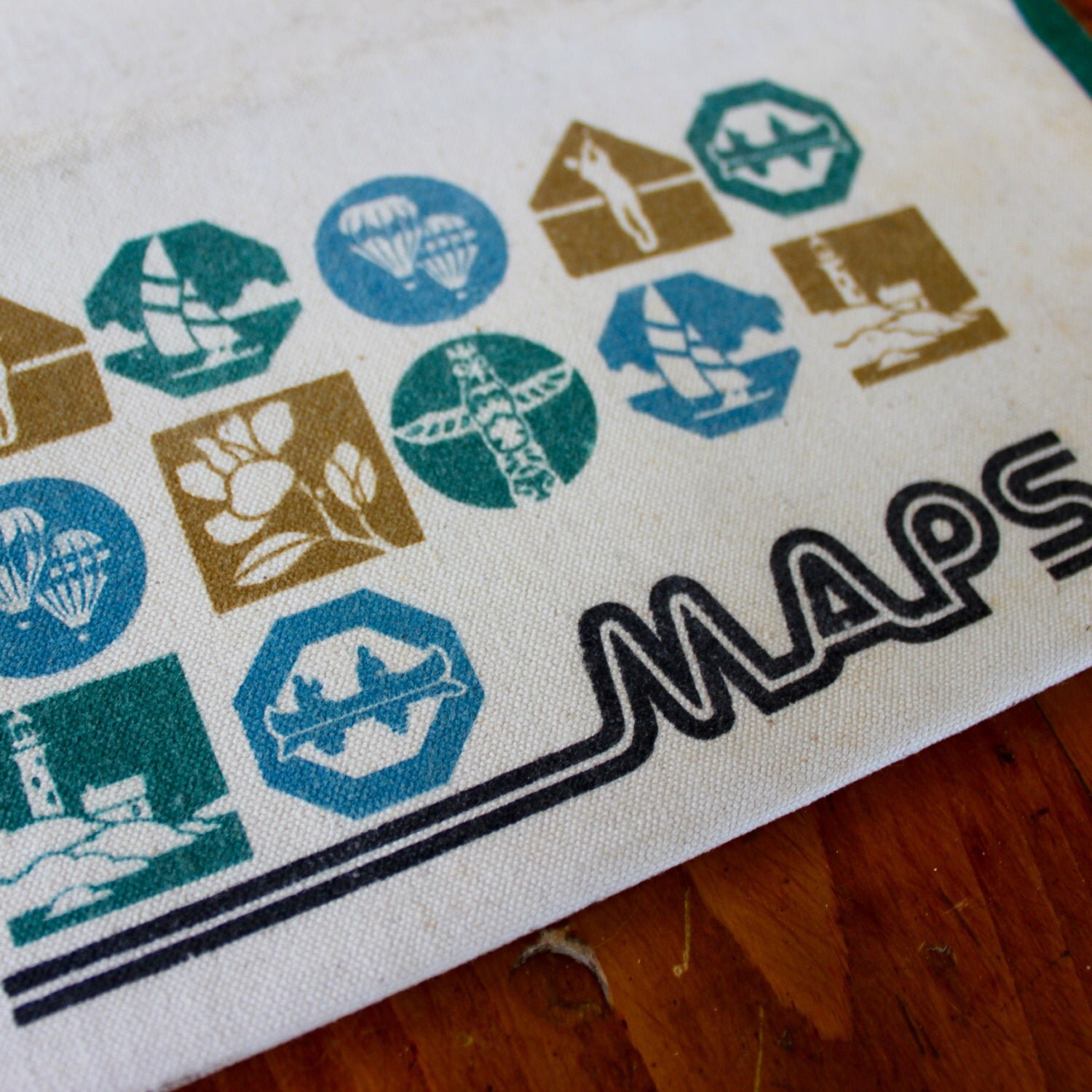 Vintage Canvas Map Holder Pouch Folder Envelope Road Auto Car ...