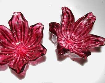 Blown glass flowers | Etsy