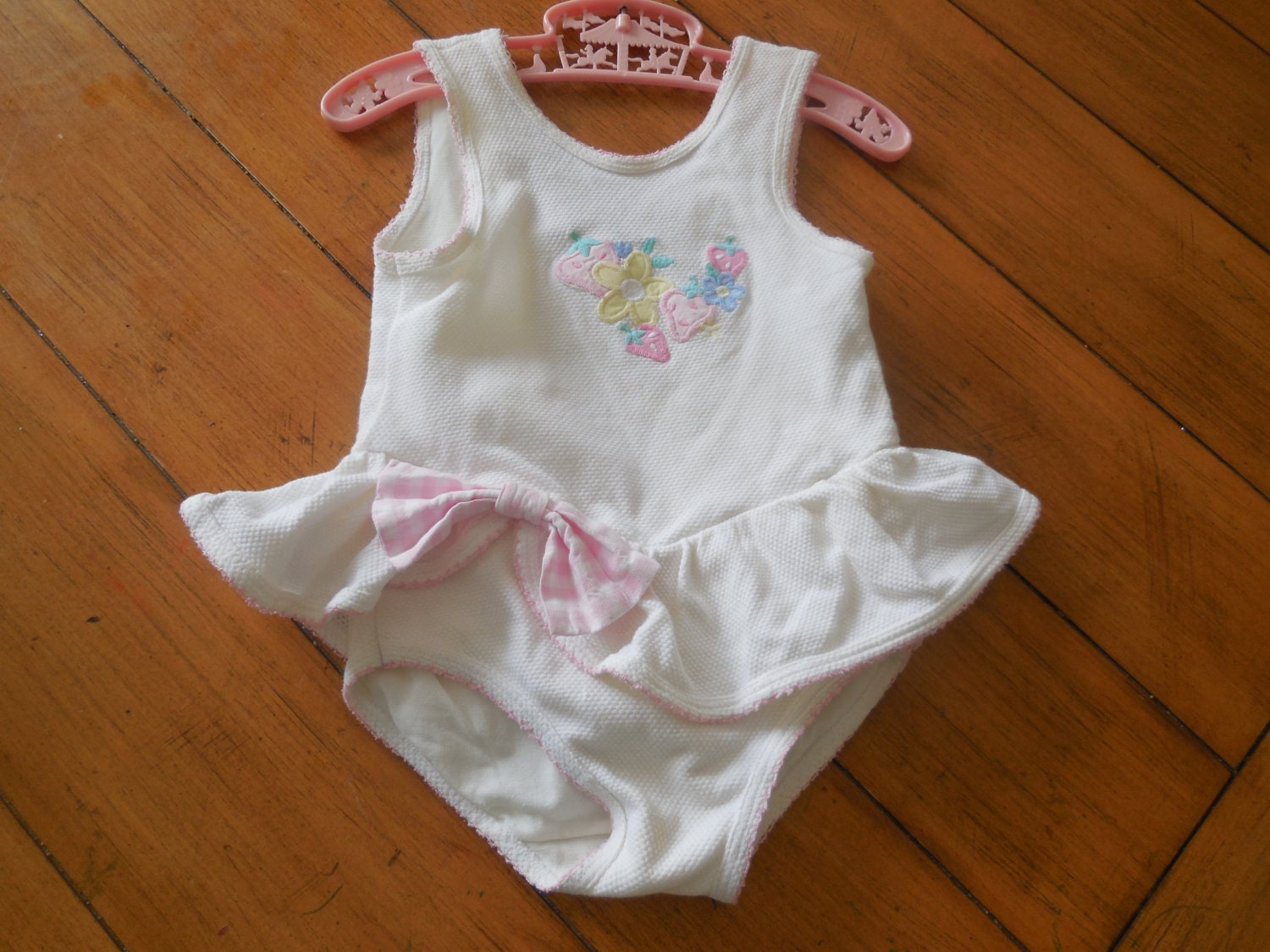 Size XS 4/5 Girls Retro 1980’s Vintage mock Tutu style swimsuit ...