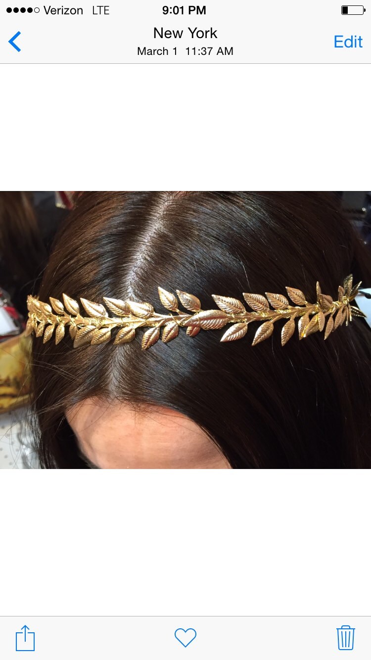 Gold Leaf Headband Leaf Headdress Special Occasion Headband