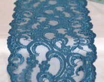Popular items for teal lace trim on Etsy