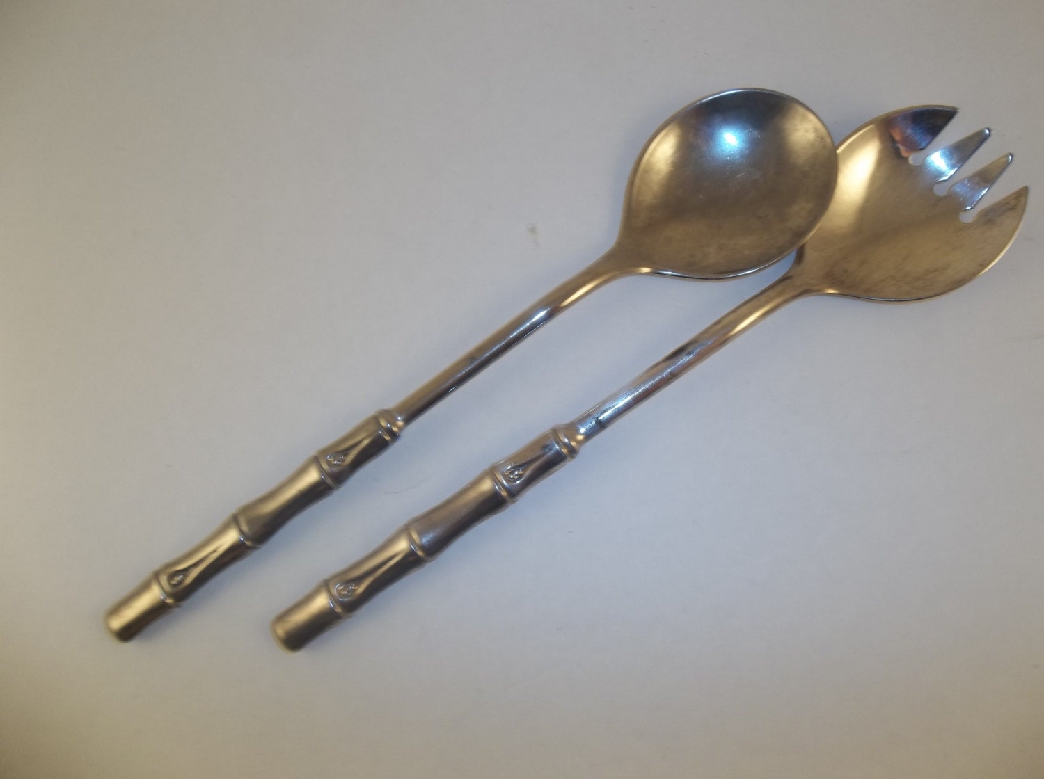 Vintage Silver Plated EP Zinc Salad or Buffet Set – Spoon & Fork – Made ...