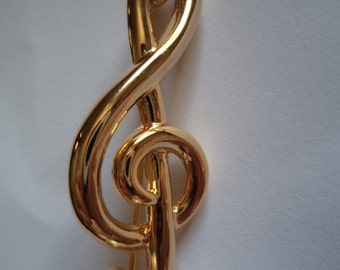 Treble clef pin | Etsy