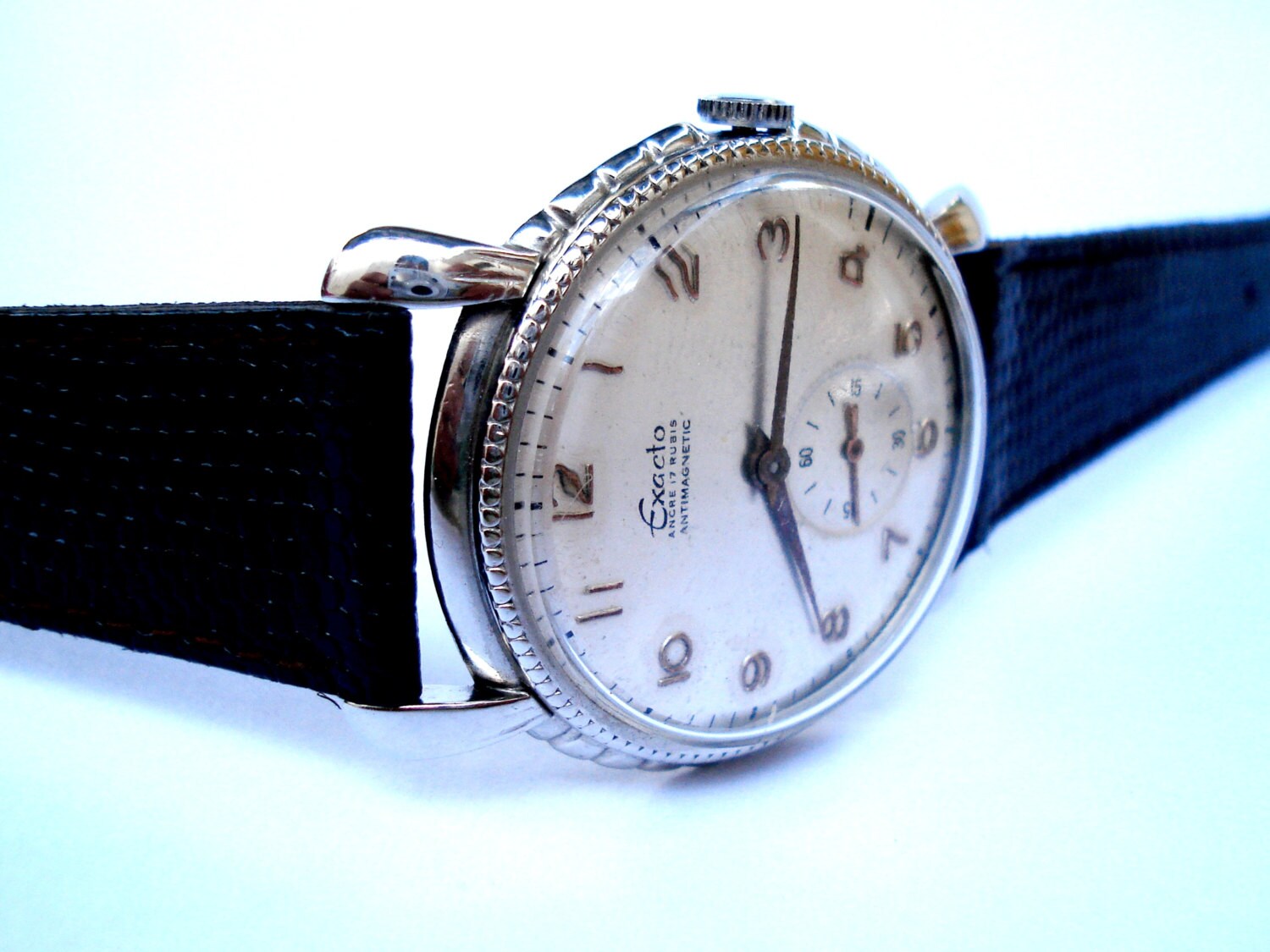 Vintage Watch Swiss EXACTO Classic Art Deco Men 1940c 37mm Working ...