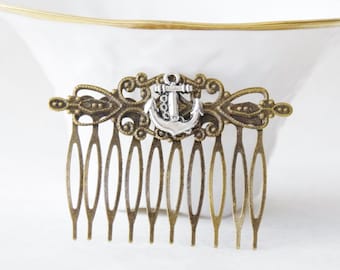 Starfish Nautical Wedding Hair Piece COLORS Anchor wedding