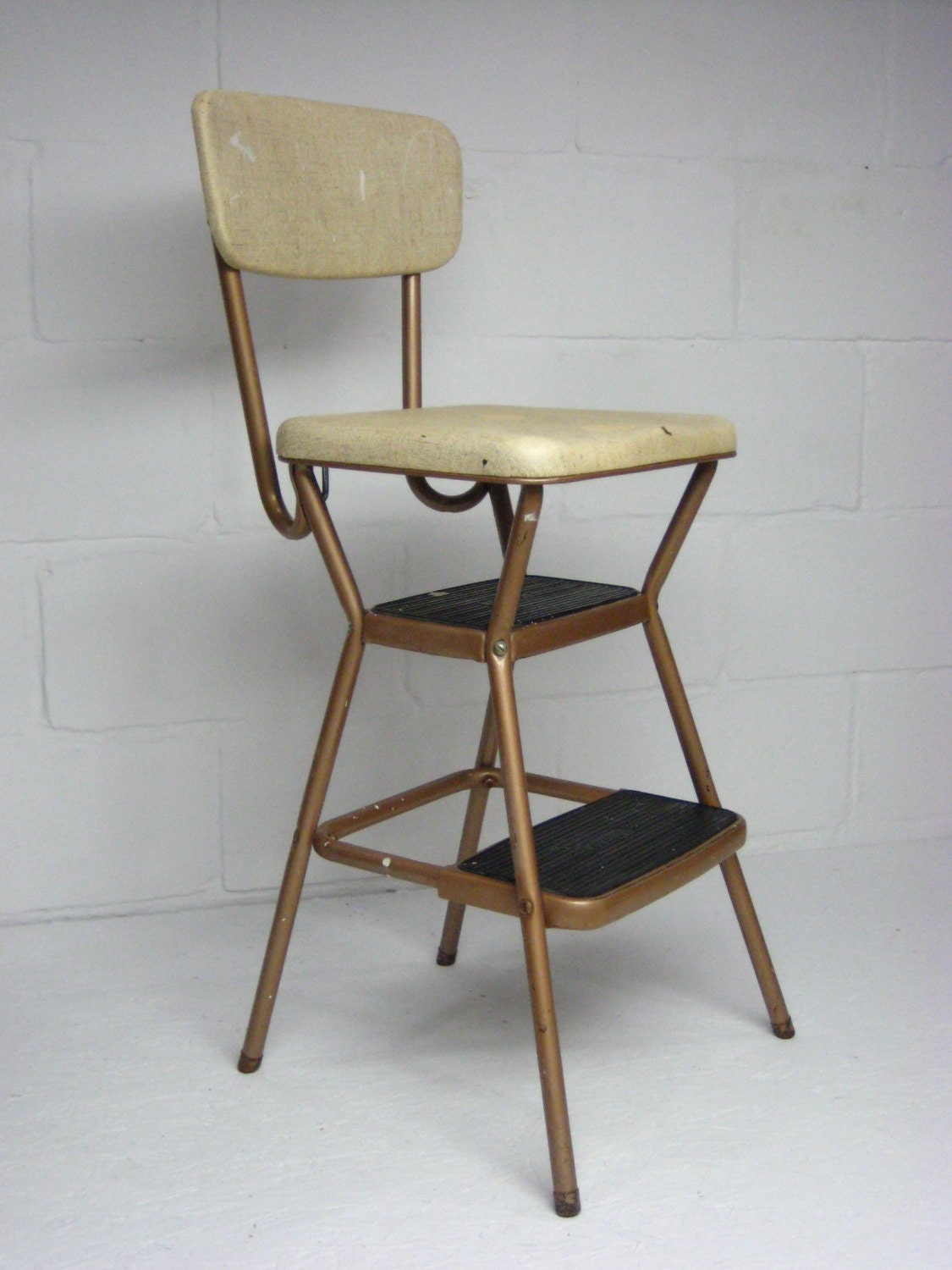 Vintage Kitchen Step Stool, Cosco Kitchen Stool with Fold Up Seat, Mid ...