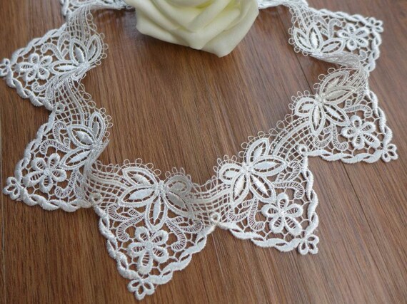 Beautiful Bridal Lace Trim Venice Hollowed Lace in by lacelindsay