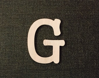 Wooden letter g | Etsy