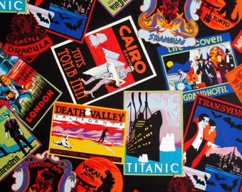 Horror movie fabric | Etsy