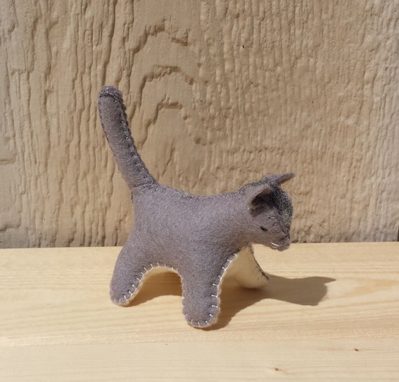 Felt Cat Stuffed Cat Cat Miniature Cat Kitten