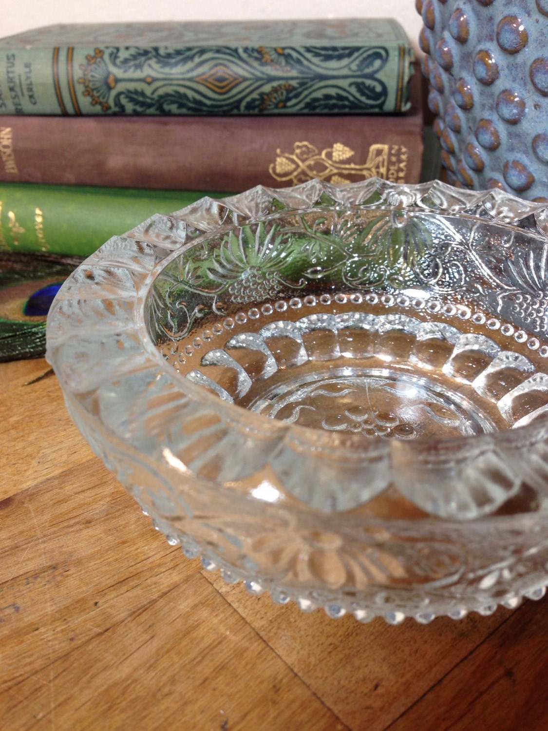 Clear Glass Round Deep Ashtray – Haute Juice