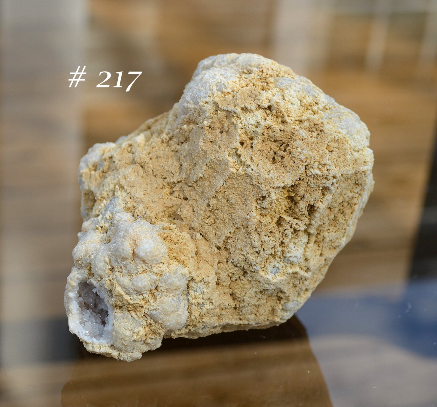 Large Uncut Unbroken Moroccan Geode Rock and Mineral