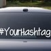 Hashtag Decal Hashtag Sticker Custom Decal Yeti by Stickythingz