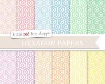 Checkered Digital Papers Pastel Scrapbooking Background