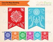 Items similar to Cinco De Mayo Bunting Party Printable, Mexican Fiesta ...