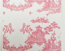 Decorative tile trivet - pink toile - large coaster 20 x 20 cm - FREE ...