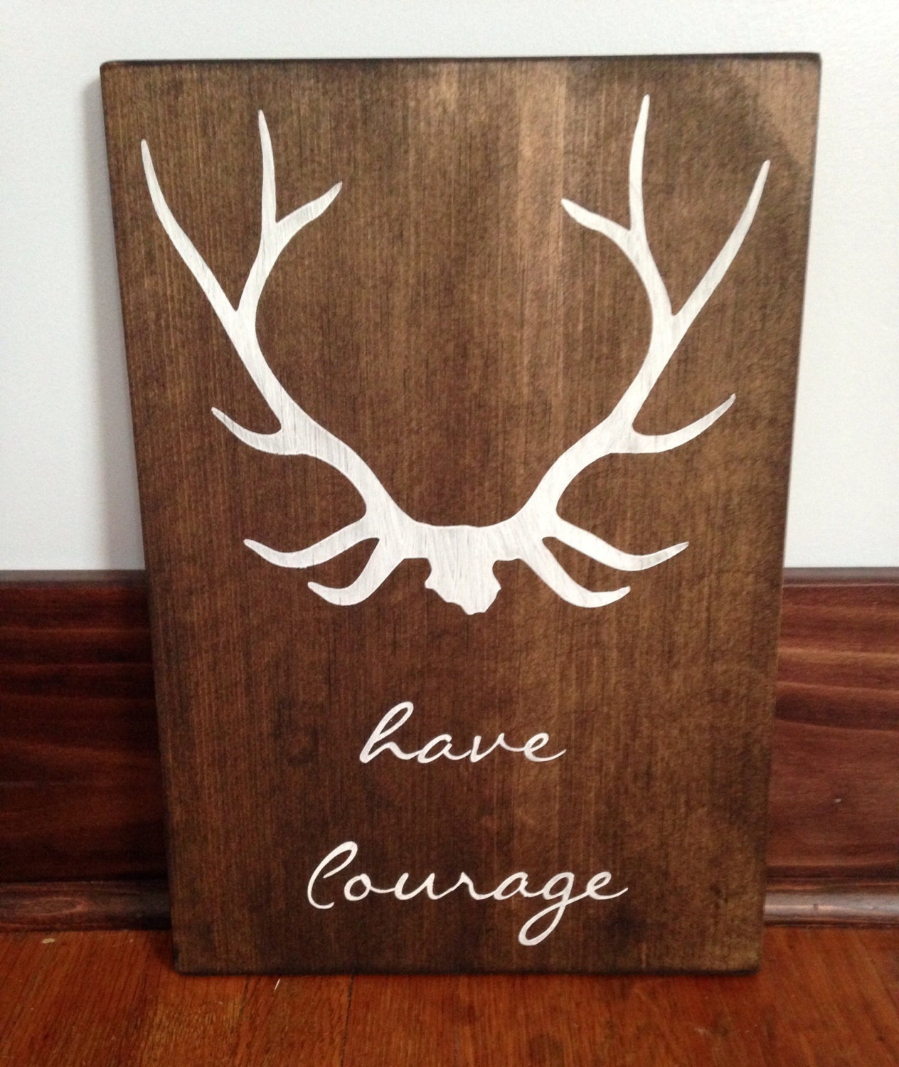 Be brave. Have courage. Explore. Set of 3 signs. Woodland