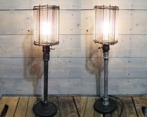 Unique iron pipe lamp related items | Etsy
