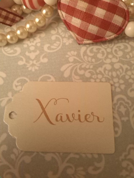 Paper Name Tags Gift Tags Set of 25 to 300 by Sophiasteaparty