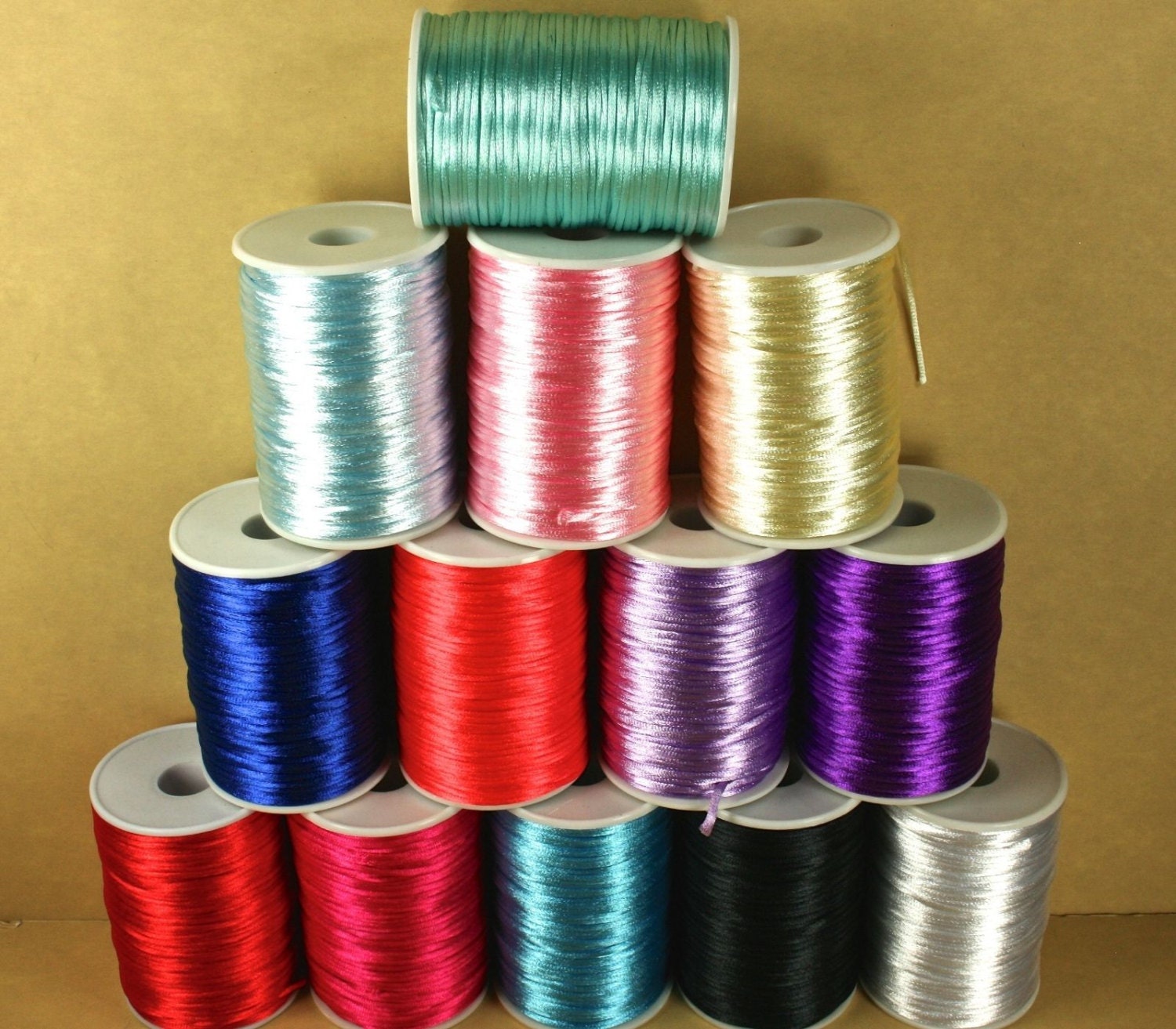 2.5mm Rattail Cord Chinese Knot Rat-Tail Jewelry Making Braid