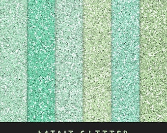Mint green glitter | Etsy