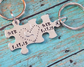 Heart puzzle ring | Etsy